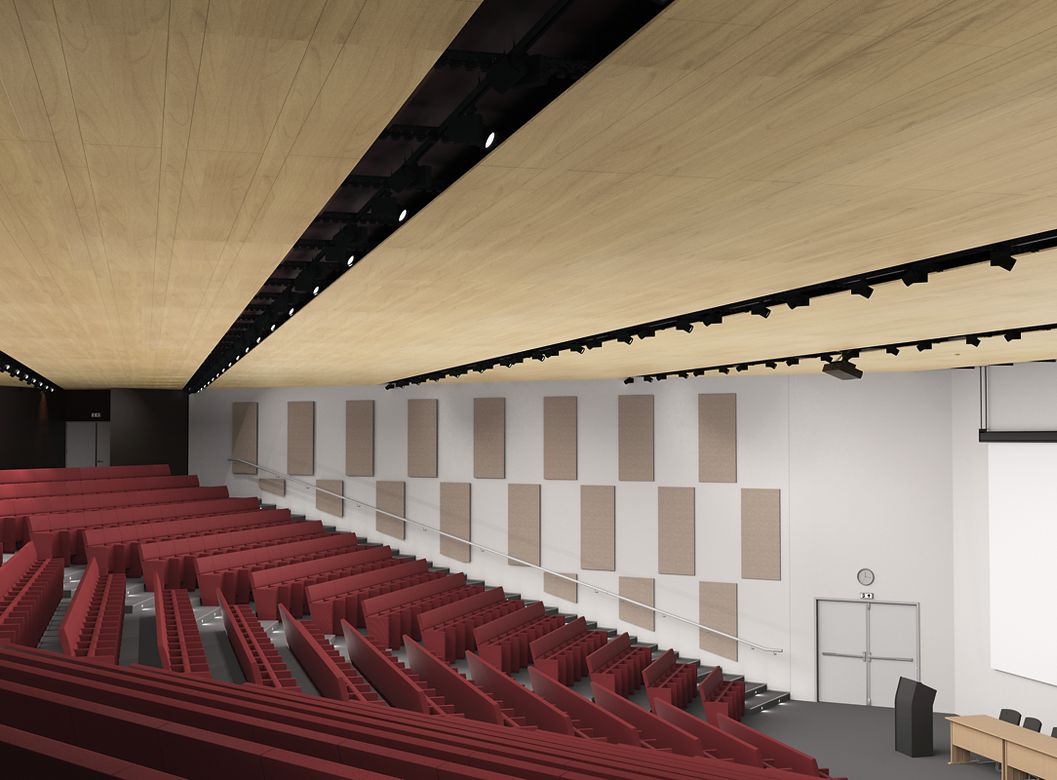 METALWORKS Linear Synchro Auditorium | Armstrong Ceiling Solutions ...