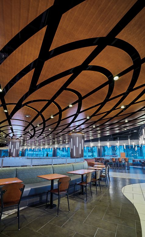 Gulf Canada Square Food Court | Armstrong Ceiling Solutions – Commercial