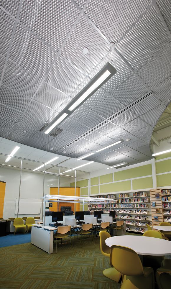 Evelyn Meador Library | Armstrong Ceiling Solutions – Commercial