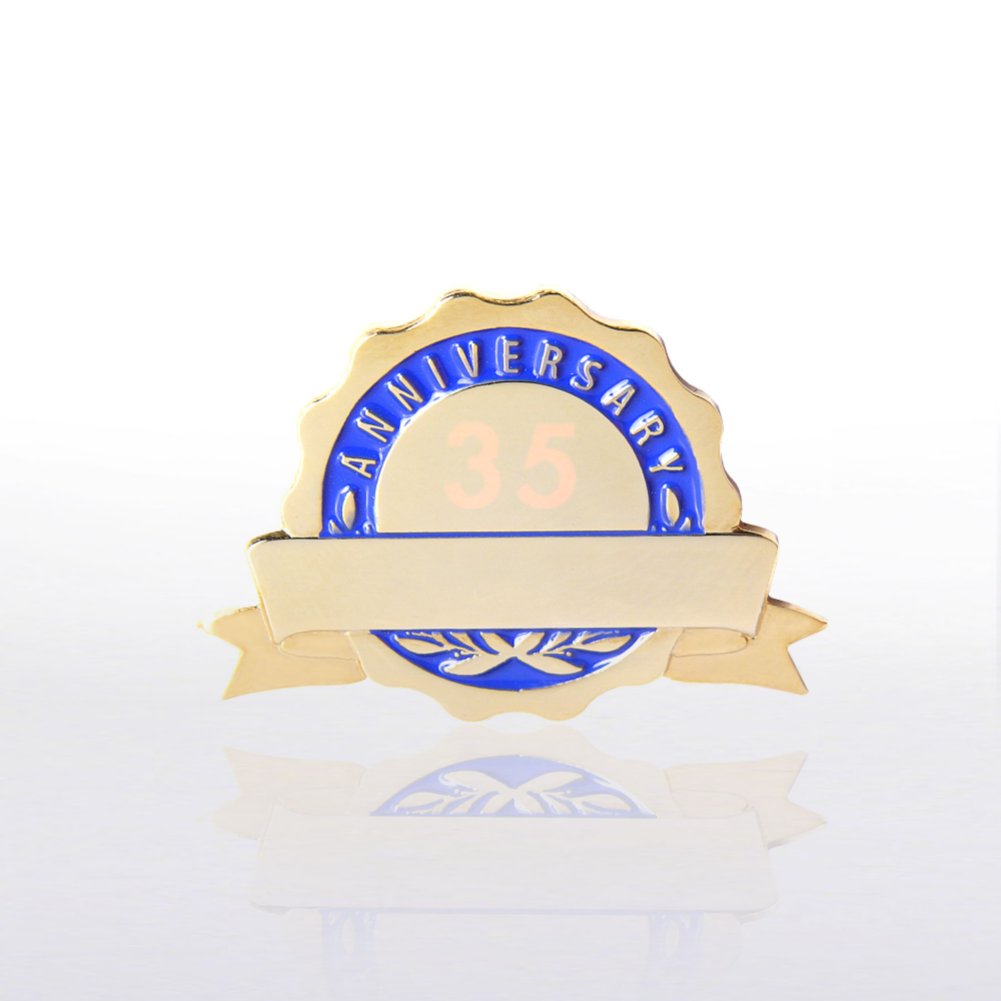 Personalized Anniversary Lapel Pin - Blue at Baudville.com