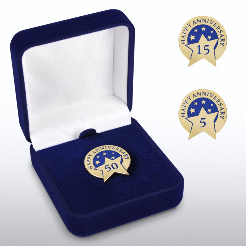 Anniversary Lapel Pin - Happy Anniversary at Baudville.com