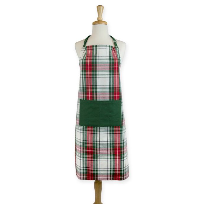 Aprons Red Checkered Apron Cleaning Supplies etna.com.pe