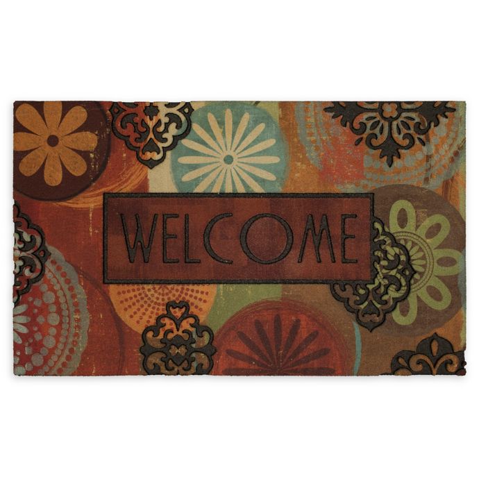 Mohawk Home® New Generation Welcome 18" x 30" Multicolor Rubber Door ...