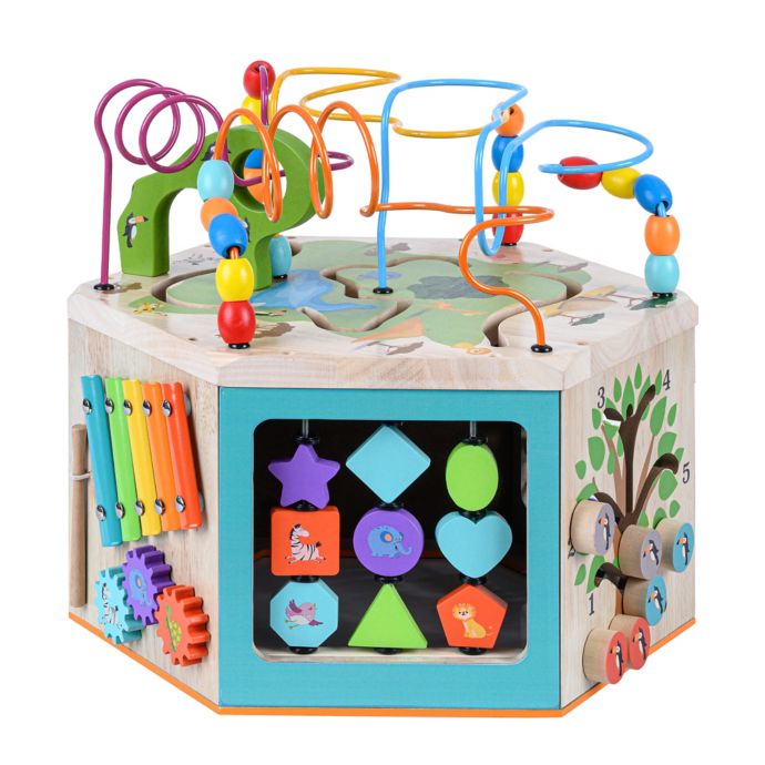 Preschool Play Lab Wooden Activity Learning Cube | Bed Bath & Beyond