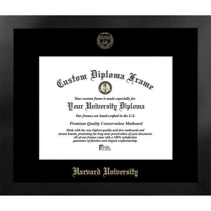Harvard University 19-Inch x 22-Inch Horizontal Gold Foil Seal Diploma ...