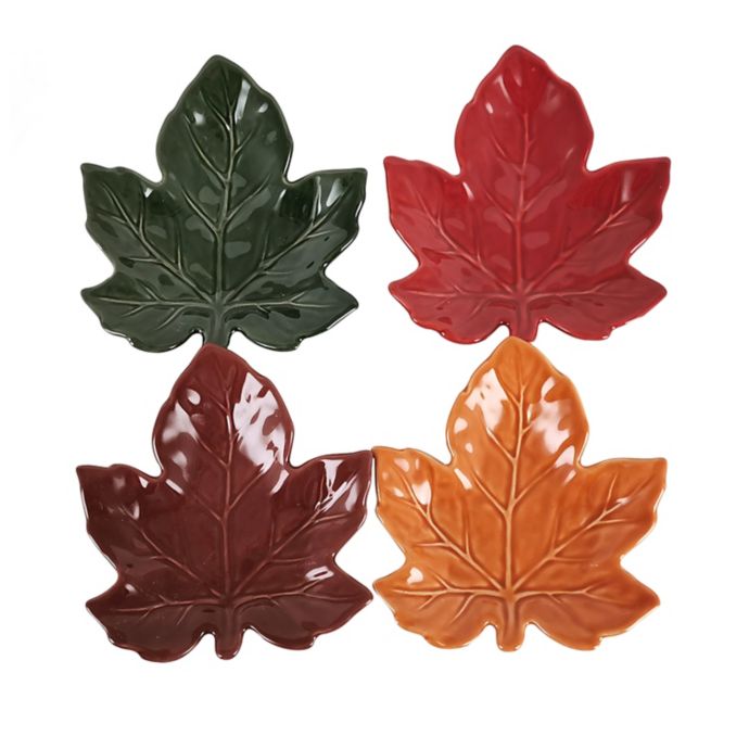 Dinnerware Sets Leaf design small plate for appetizer Home & Living ...