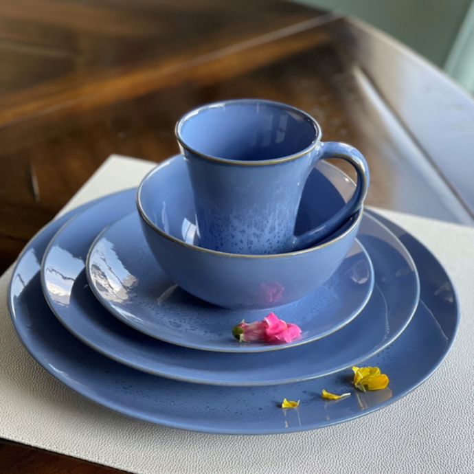Carmel Ceramica® Rhapsody Dinnerware Collection in Blue | Bed Bath & Beyond