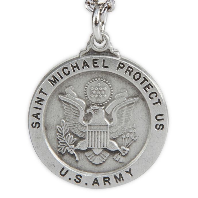 St. Michael 24-Inch Men's Army Pendant | Bed Bath & Beyond