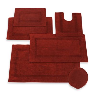 Buy Wamsutta® Reversible Contour Bath Rug in Red from Bed Bath & Beyond