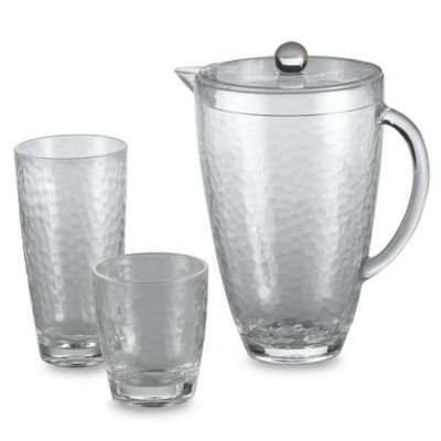Hammered Clear Acrylic Drinkware - Bed Bath & Beyond