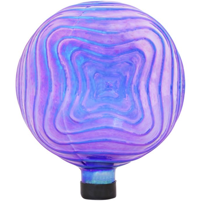 Sunnydaze Peaceful Waves Rippled Texture Indoor/Outdoor Gazing Globe ...