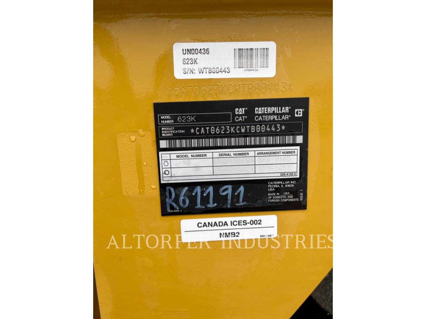 2021 CAT 623K – #10068986 - Altorfer Cat