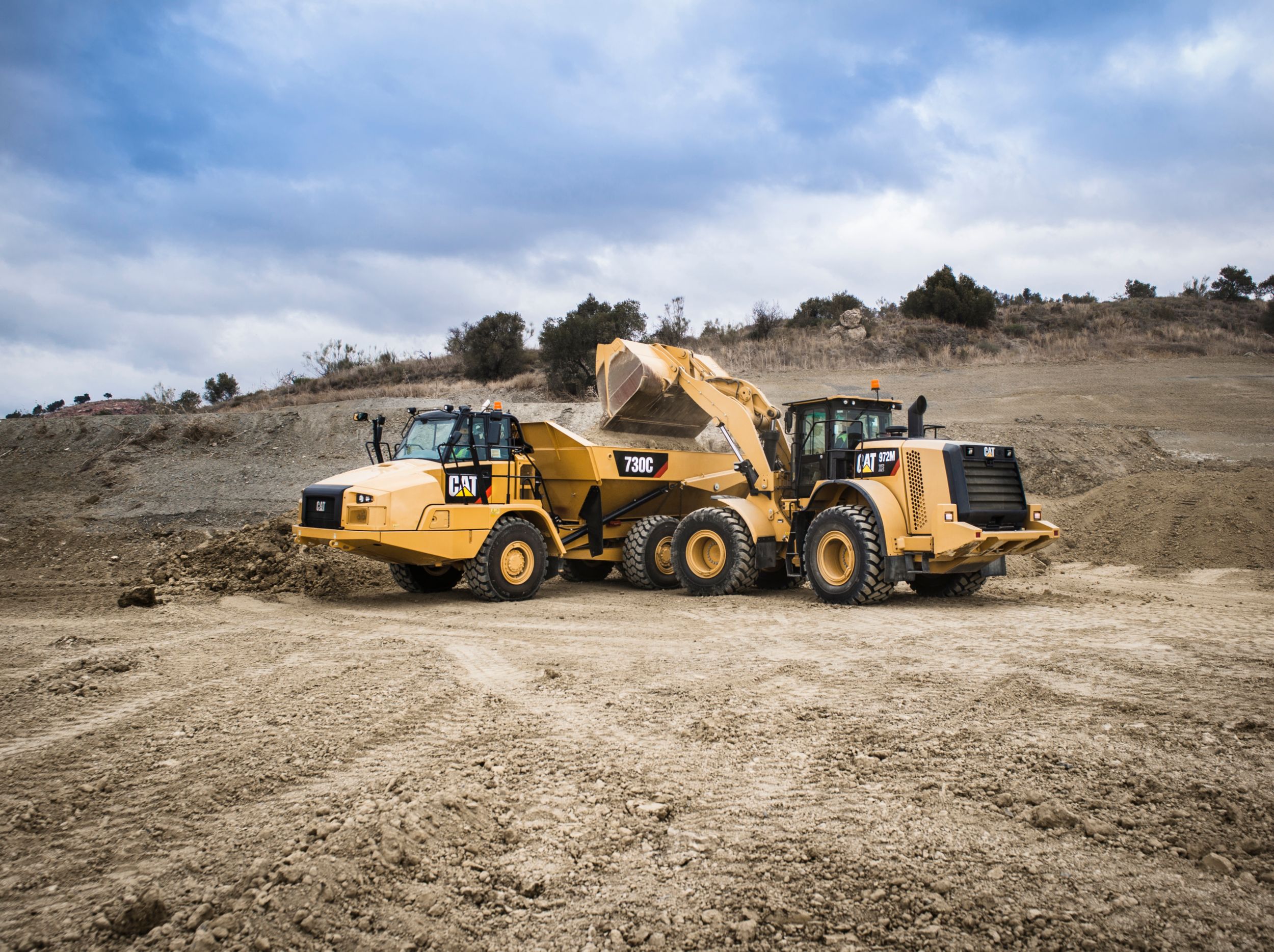 Chargeuses sur pneus intermédiaires Caterpillar 972M XE | Bergerat ...