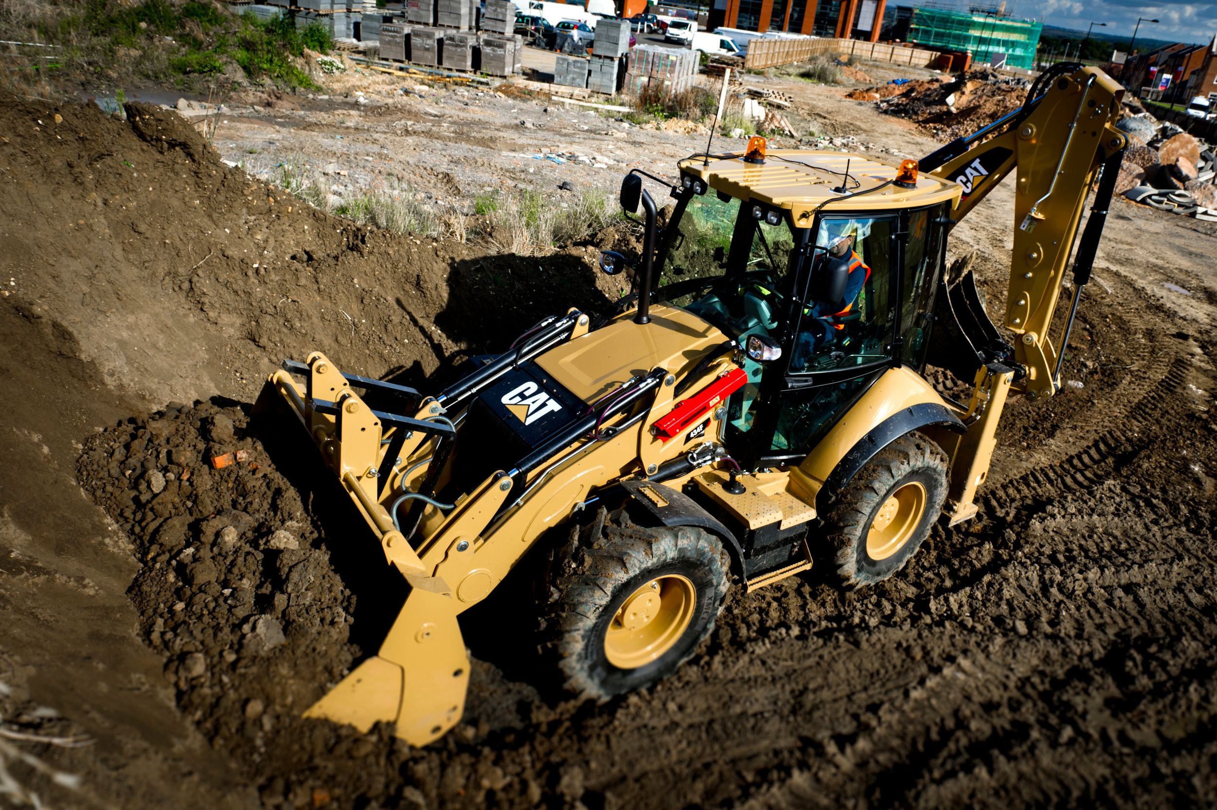 Cat 434F Retroexcavadoras cargadoras de desplazamiento lateral ...