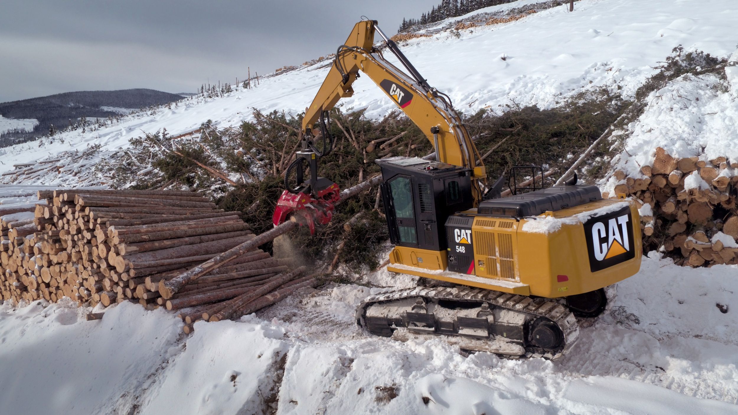 Caterpillar launches Cat® 548 and 548 LL Forest Machines | Cat ...