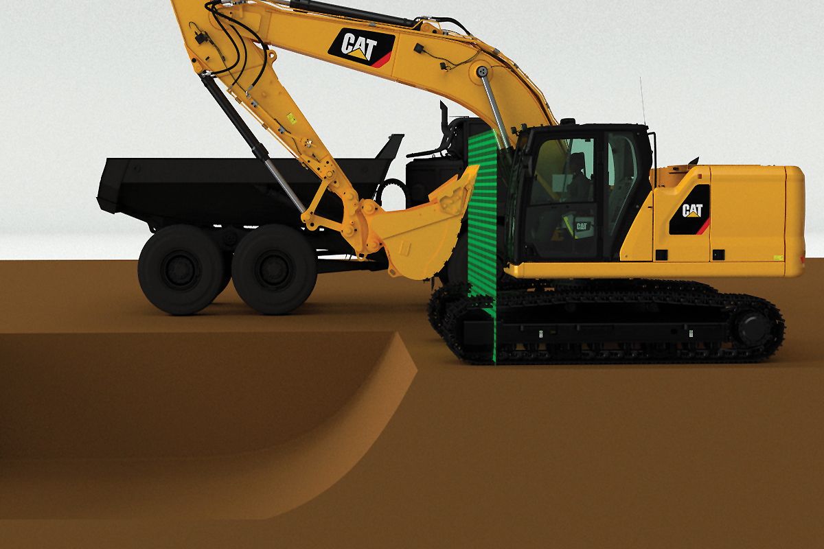 Cat 2D E-fence for Excavators - Hawthorne Cat
