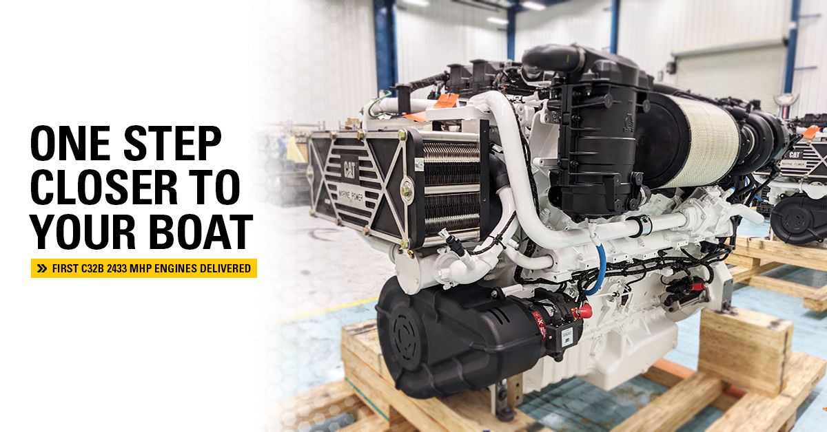 Caterpillar Marine Delivers the First C32B – 2433 mhp Engines | Cat ...