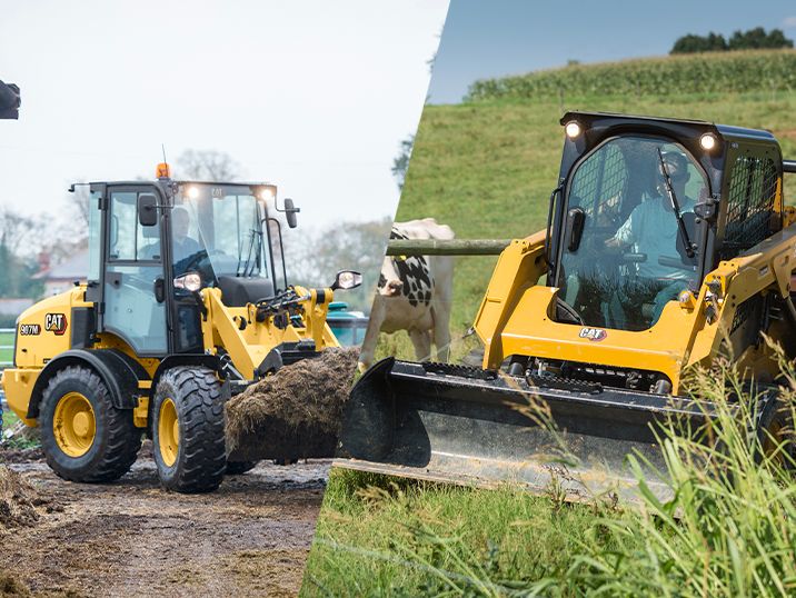Is a Skid Steer or Compact Wheel Loader Best for Your Farm? | Cat ...