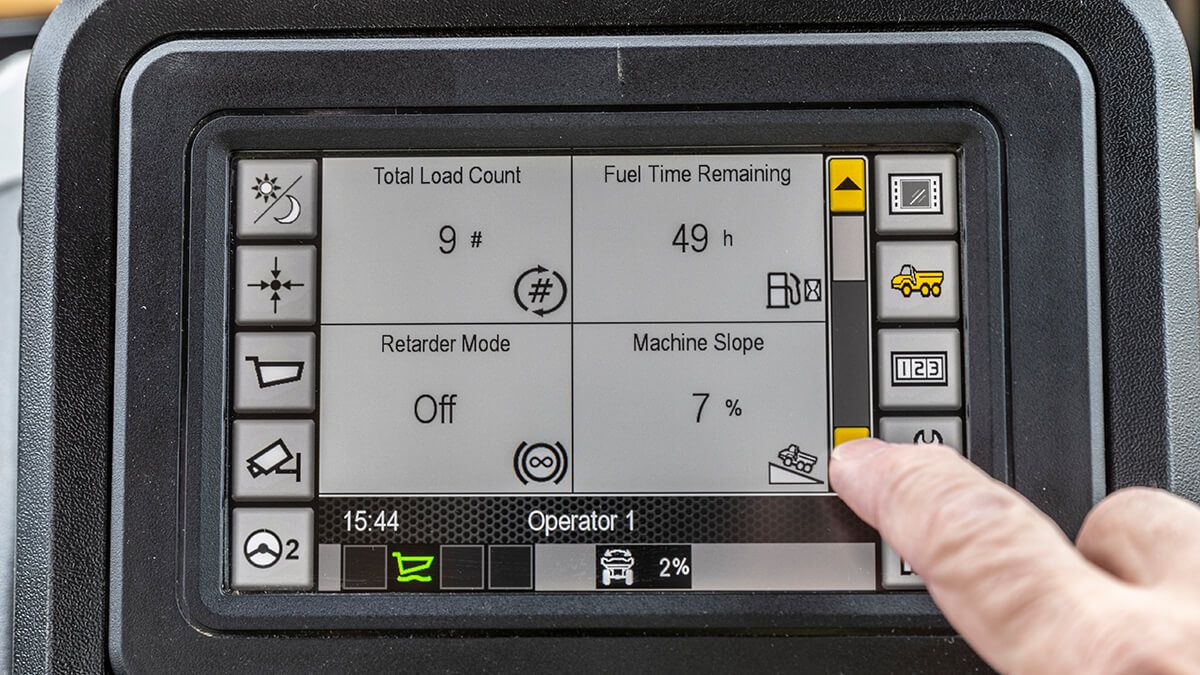 Articulated Truck Display Screens | Cat | Caterpillar