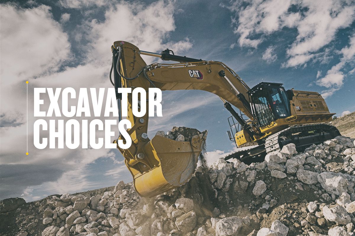 Escolha Sua Escavadeira | Cat | Caterpillar