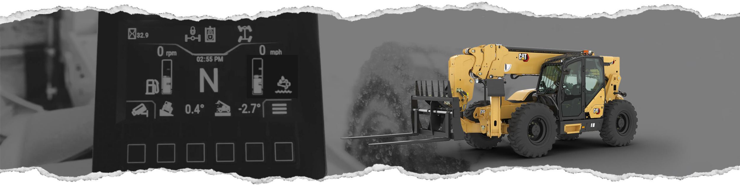 Monitor Overview on Next Generation Cat® Telehandlers | Cat | Caterpillar