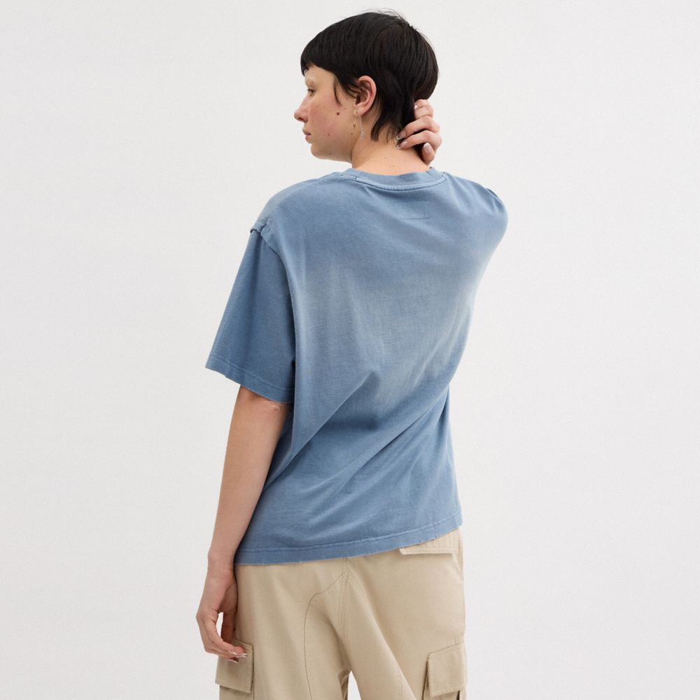 코치 공식 온라인 스토어 - 코치 마뗑킴 라지 핏 티셔츠 CBR98 Y8C