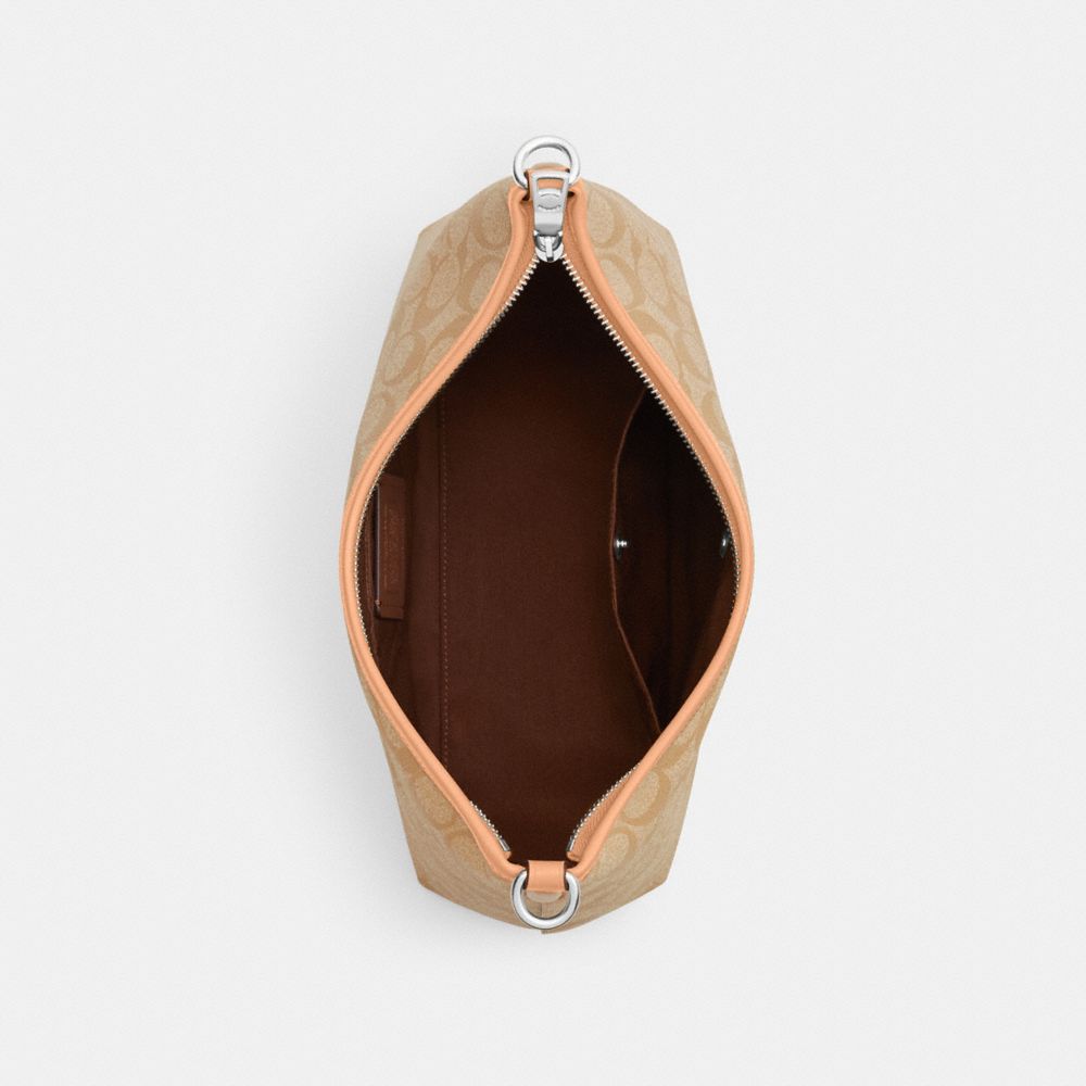 COACH Cr149 - LAUREL SHOULDER BAG IN SIGNATURE CANVAS - SV/LIGHT KHAKI ...