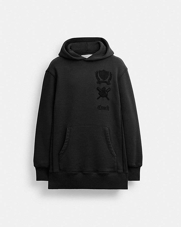 SIGNATURE CREST HOODIE DRESS IN ORGANIC COTTON SIGNATURE CREST HOODIE DRESS IN ORGANIC COTTON