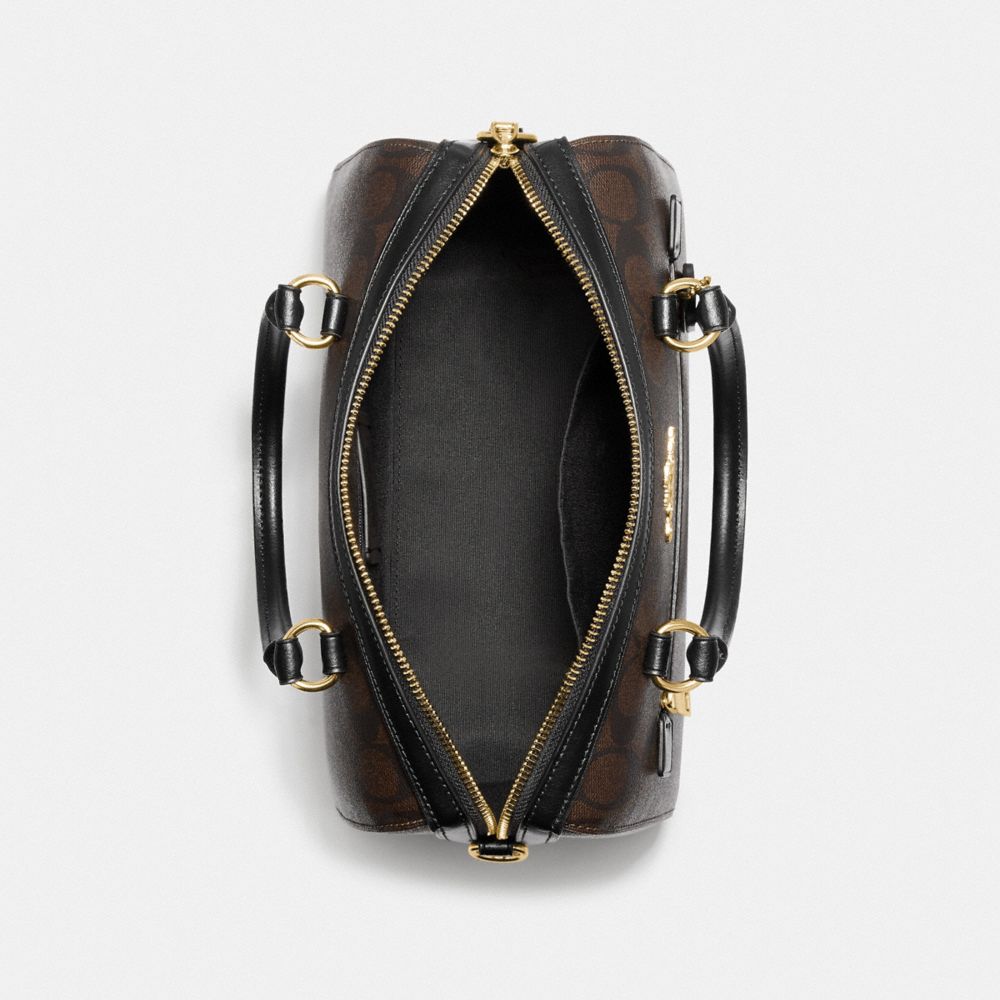 Coach Rowan Satchel In Signature Canvas In Brown | ModeSens