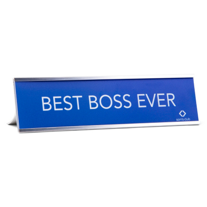 Best Boss Ever Name Plate | Sams Club Hub
