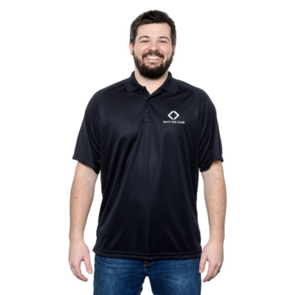 Men's Credit Polo - Black | Sams Club Hub