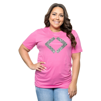Diamond Tee - Pink Glitter | Sams Club Hub