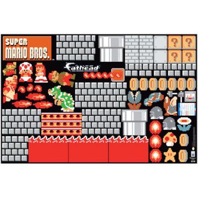 Bowser's Castle Theme Wall Decal | Shop Fathead® for Mario Decor