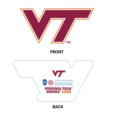 Virginia Tech Hokies Logo Big Head Sign | Shop Fathead® for Virginia ...