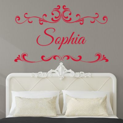 Scroll Script Personalized Name Wall Decal | Shop Fathead® for Wall Art ...