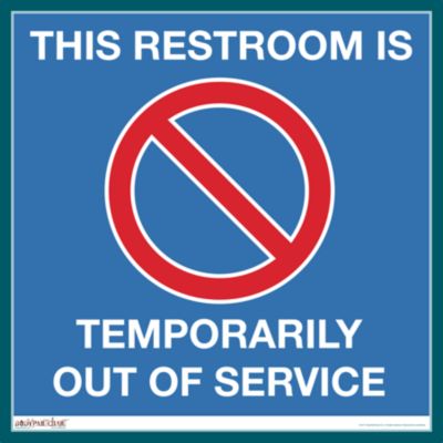 Out Of Service Bathroom Sign Printable