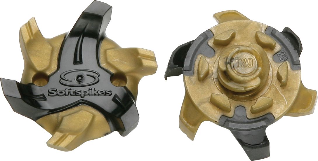Softspikes Cyclone Golf Cleats – Black/gold | Golf