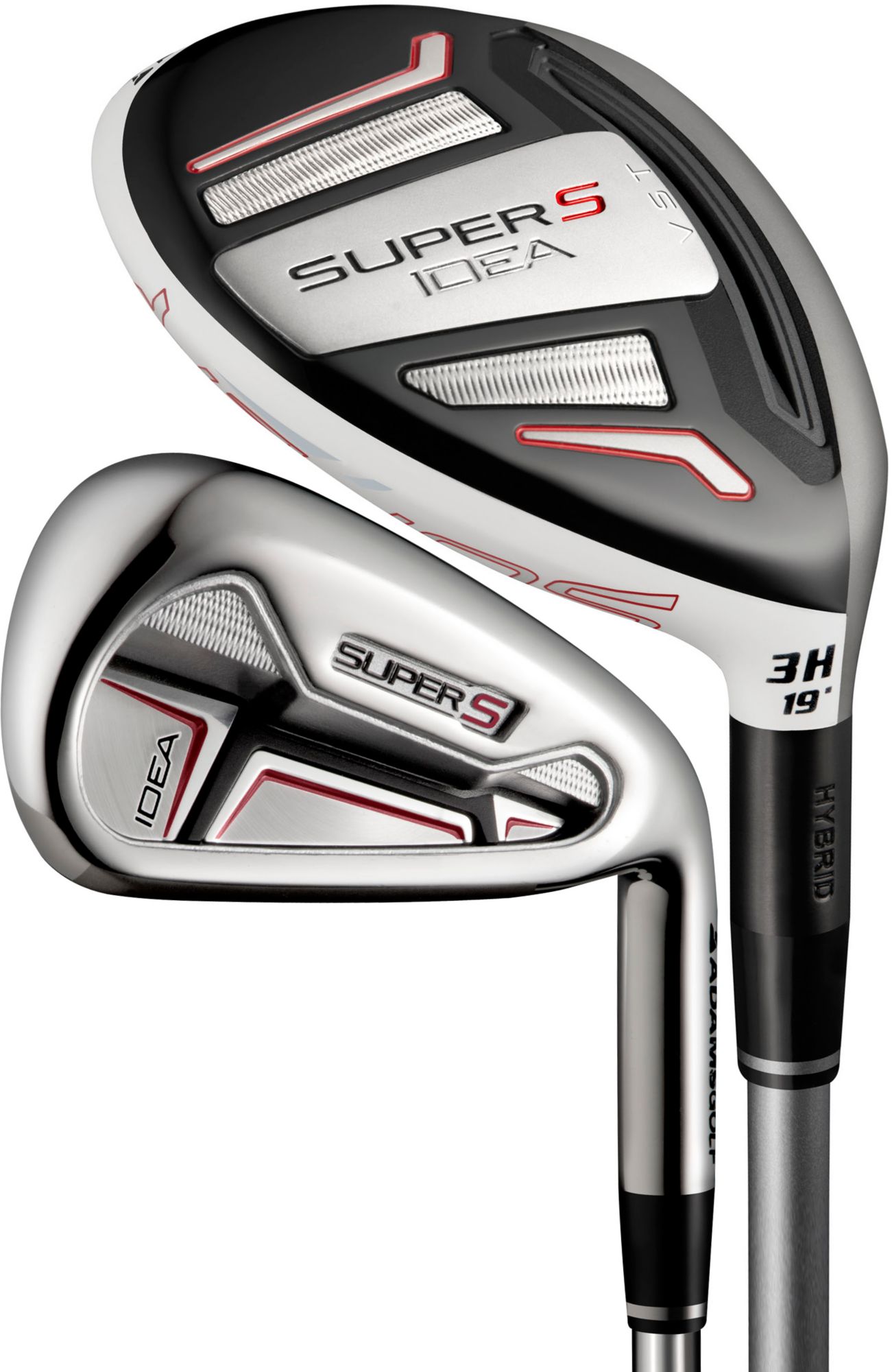 Adams Men’s Super S Hybrid/irons – (graphite/steel) 3-4h,5-pw | Golf