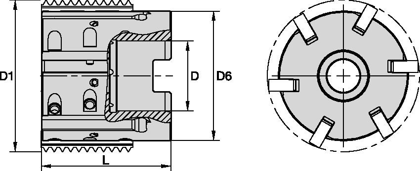 TM Series - TMS41 • Shell Mill • Parallel Threads