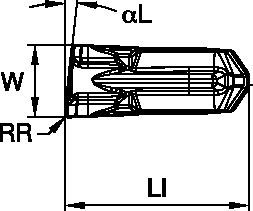 Grooving and Cut-Off • WGC™ - Cut-Off Inserts • M Precision Molded • Metric