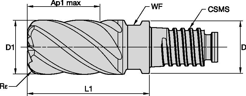 Modular End Milling HARVI III • UJDV • Unequal Flute Spacing ...