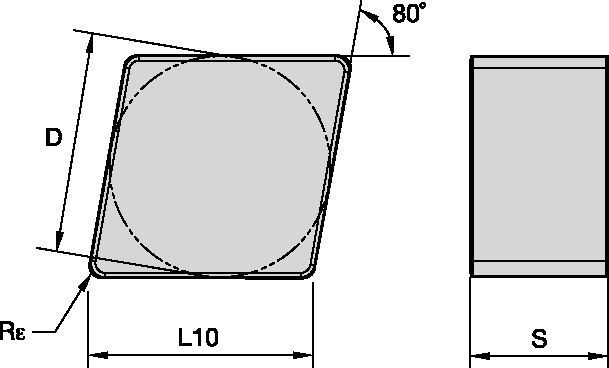 ISO Turning Insert • Negative C-Style