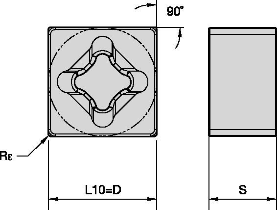 Hard Turning - Kendex™ Negative Dimple Inserts