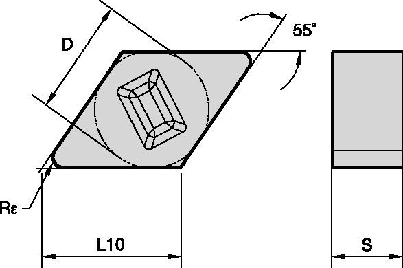 Hard Turning - ISO Turning Insert • Negative D-Style