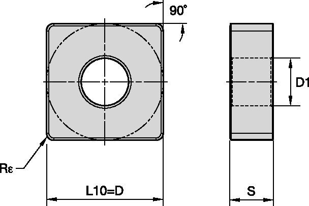 Hard Turning - ISO Turning Insert • Negative S-Style