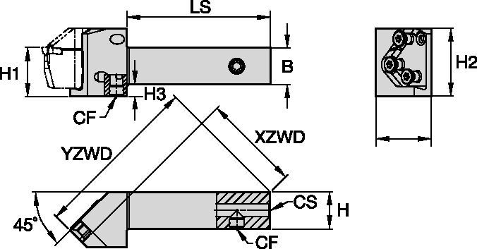 Grooving and Cut-Off - Grooving, and Cut-Off • Square Shank