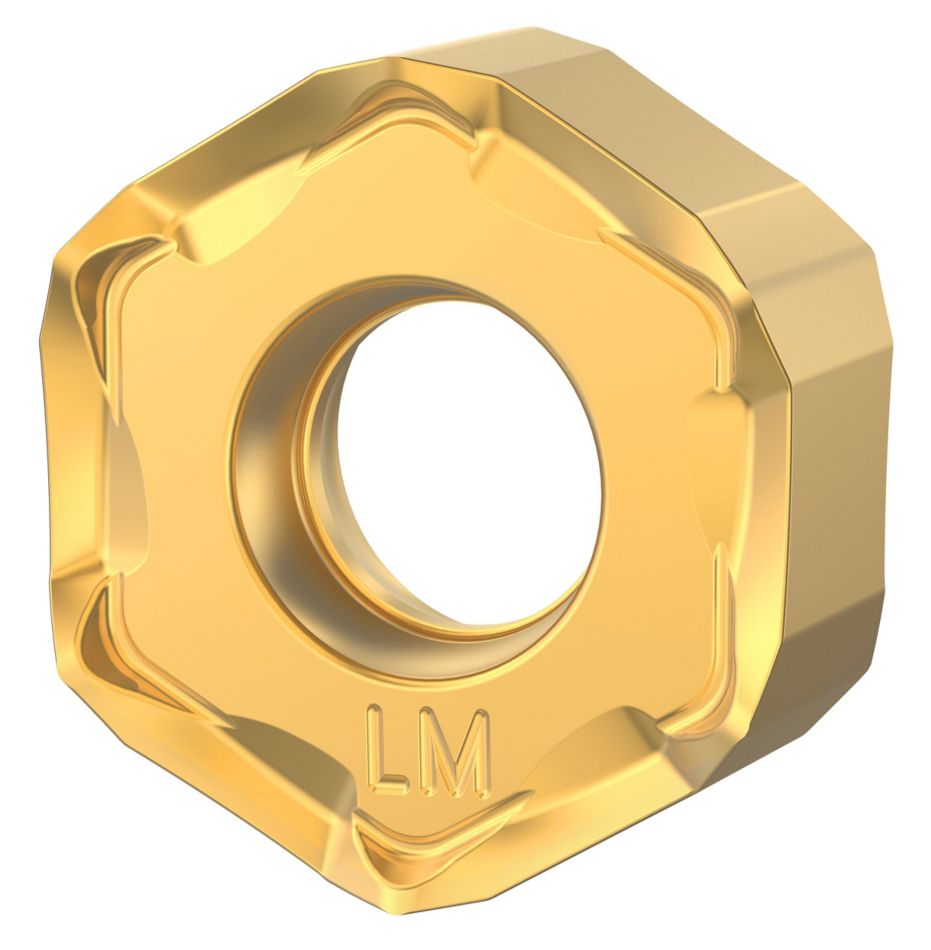 Face Milling Milling insert with optimized rake face • Honed cutting edge