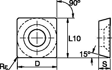 Chamfer Mill KIPR - Indexable Inserts