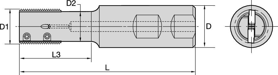 TM Series TM25 • Weldon® Shank • Parallel Threads