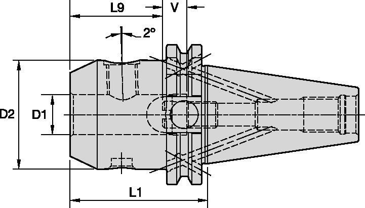 BT40 Shank Tools - Whistle Notch™ Adapters